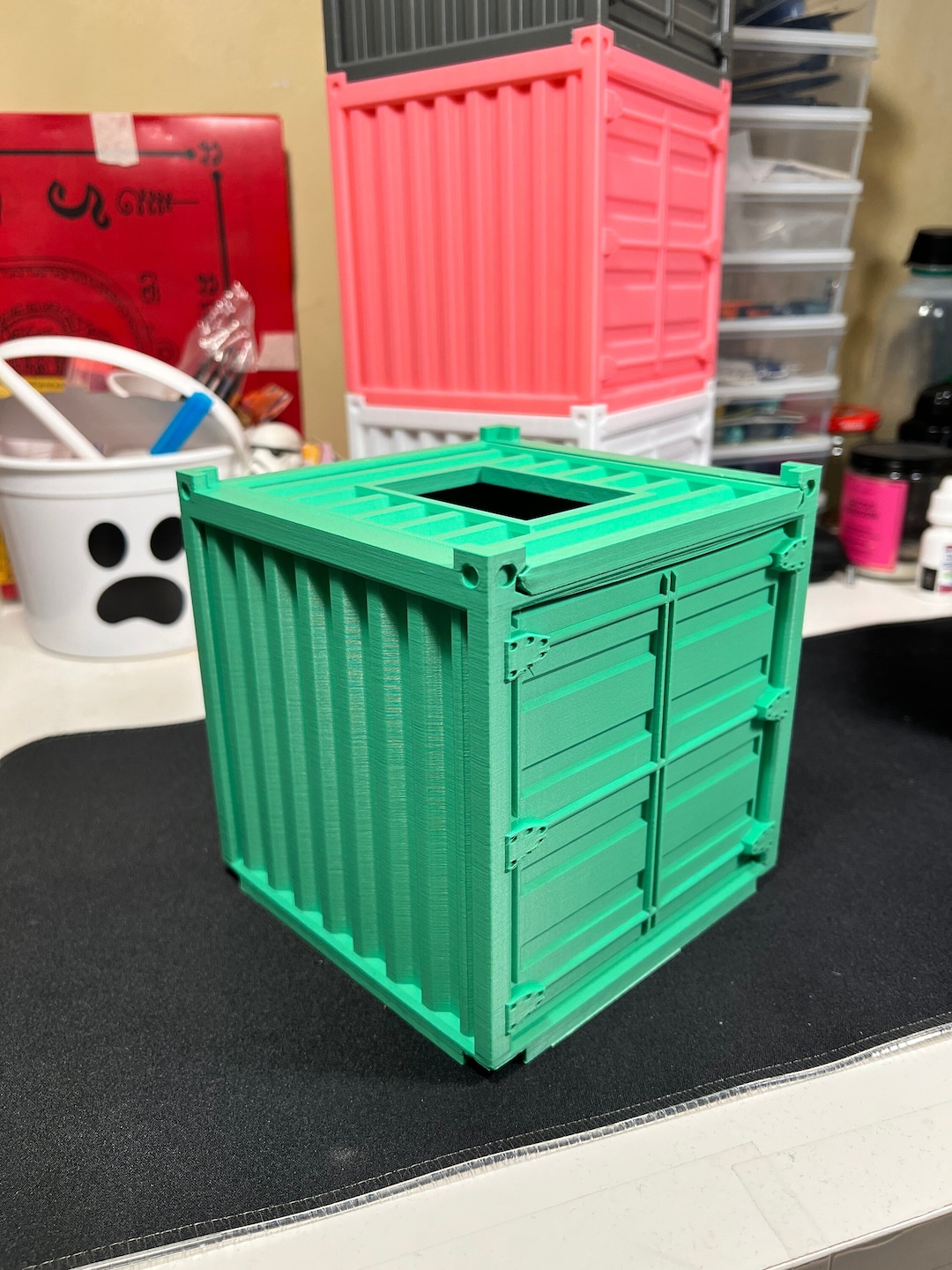 Container Style Tissue Box Cover ( Matte Green ) - Etsy