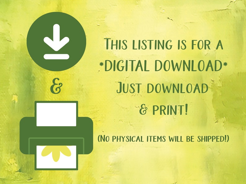 Thank You Card PRINTABLE Instant Download, Last Minute Thank You ...