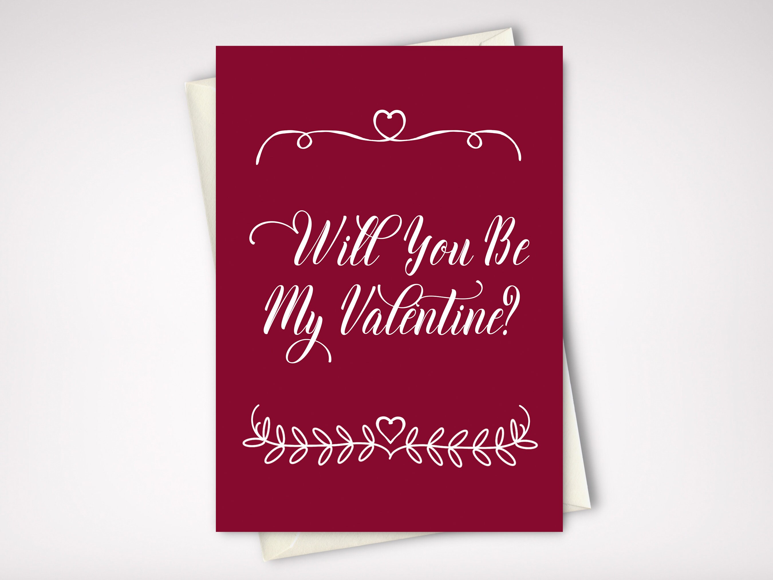 Valentines Card PRINTABLE Instant Download,last Minute Valentine's Day ...