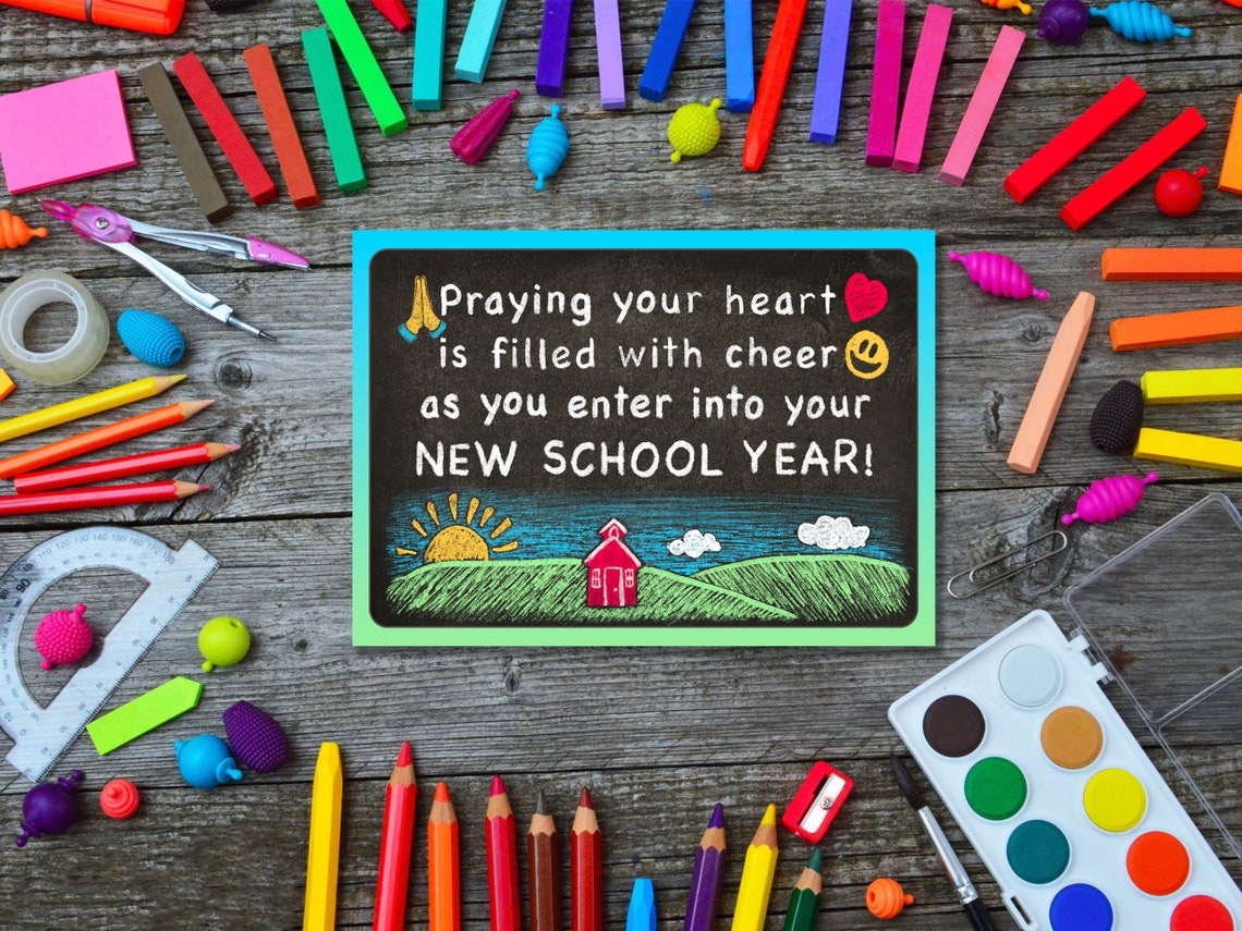 Back to School Card PRINTABLE Instant Download, Last Minute Adorable ...