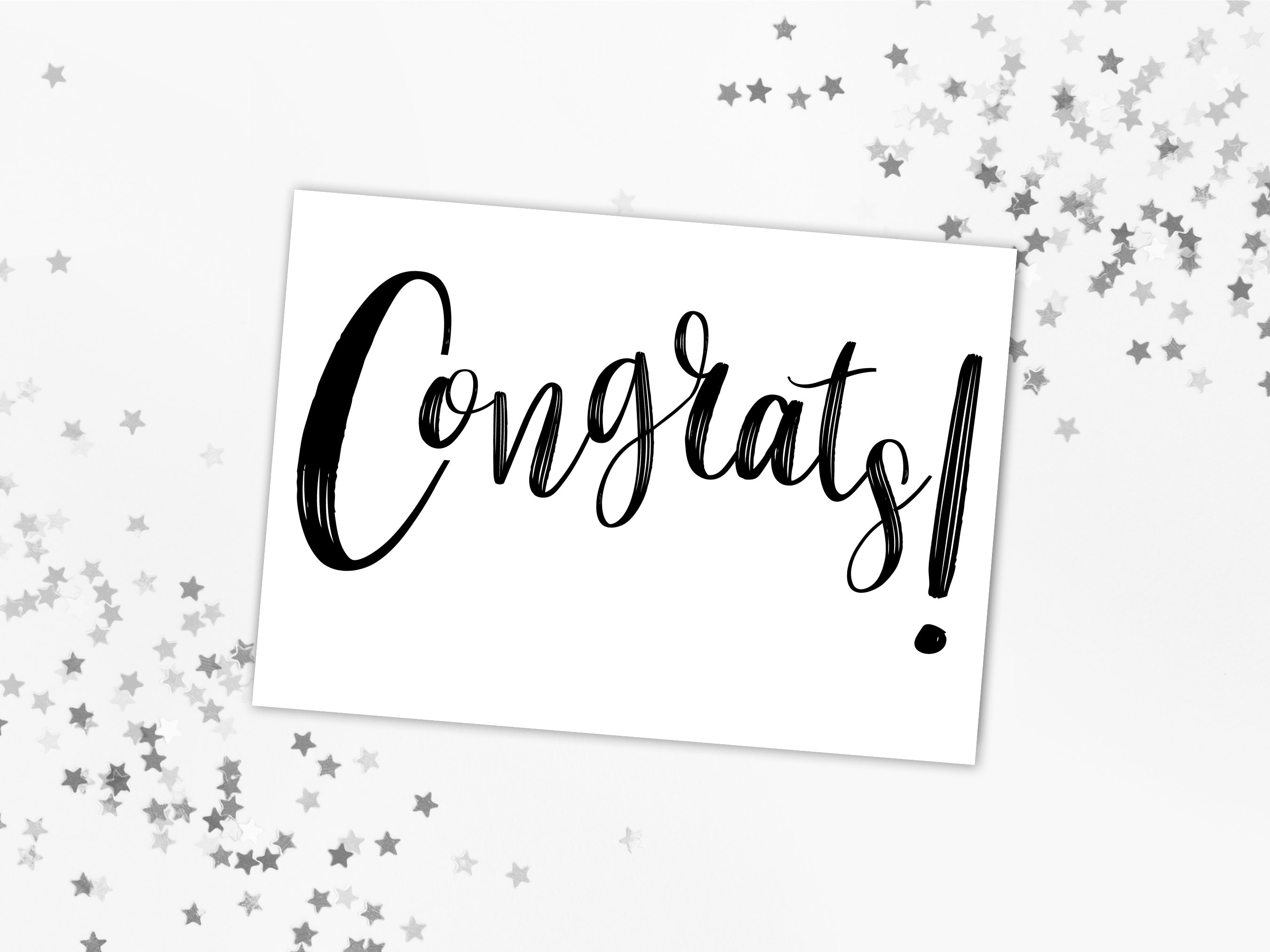 Congrats Card PRINTABLE Instant Download, Last Minute Congratulations ...