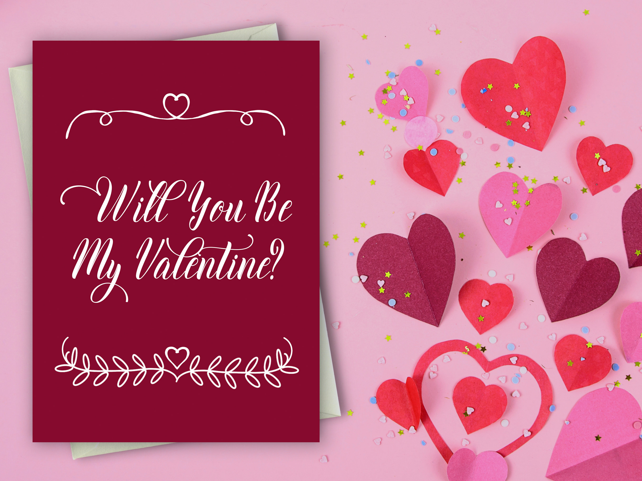 Valentines Card PRINTABLE Instant Download,last Minute Valentine's Day ...