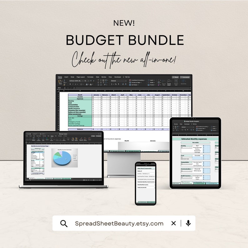 Budget Bundle Template - Etsy