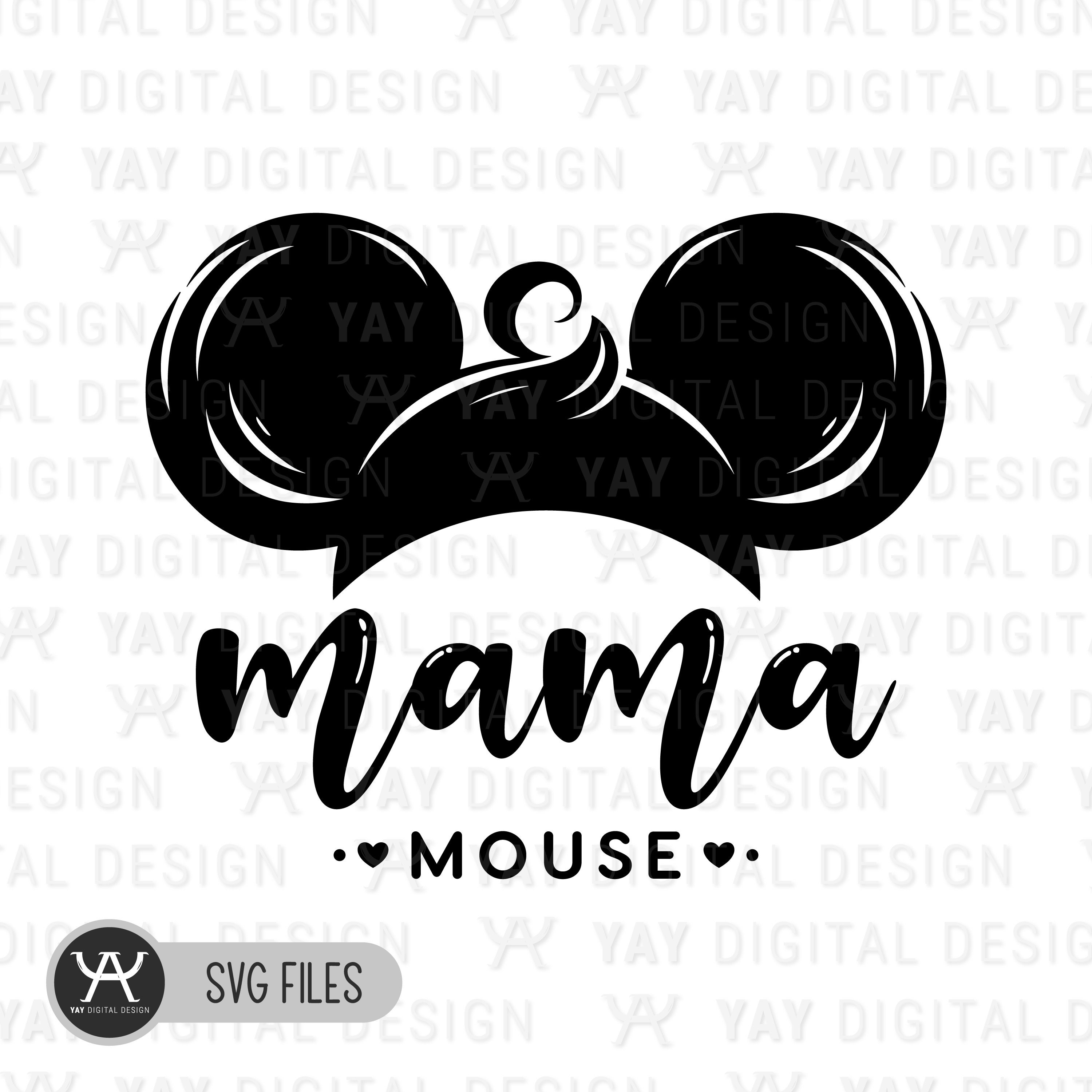 Mama Mouse Svg, Mini Mouse Svg, Mama and Mini Mouse Svg, Mommy and Me ...