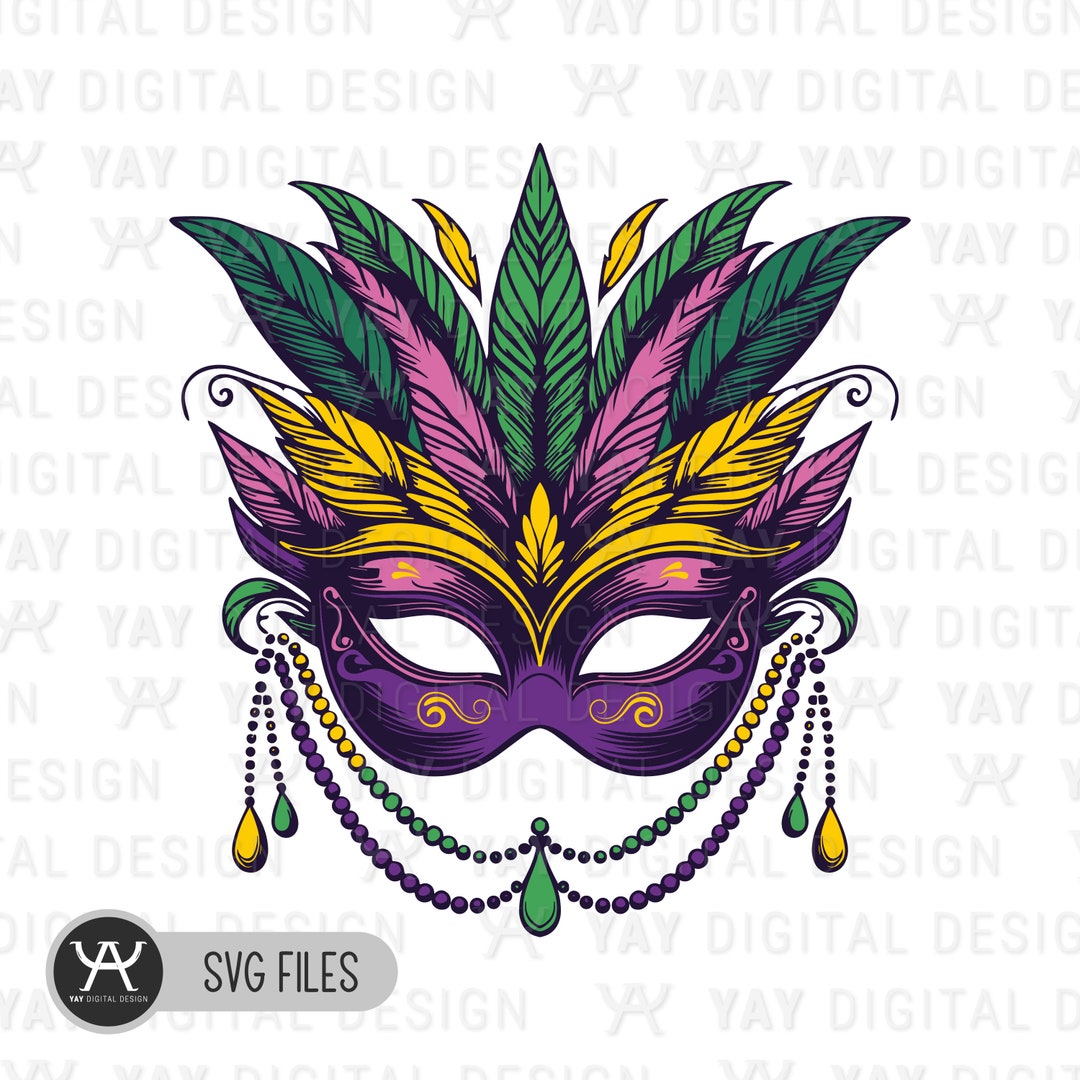 Carnival Mardi Gras Mask Svg, Mardi Gras Png Design, Mardi Gras ...