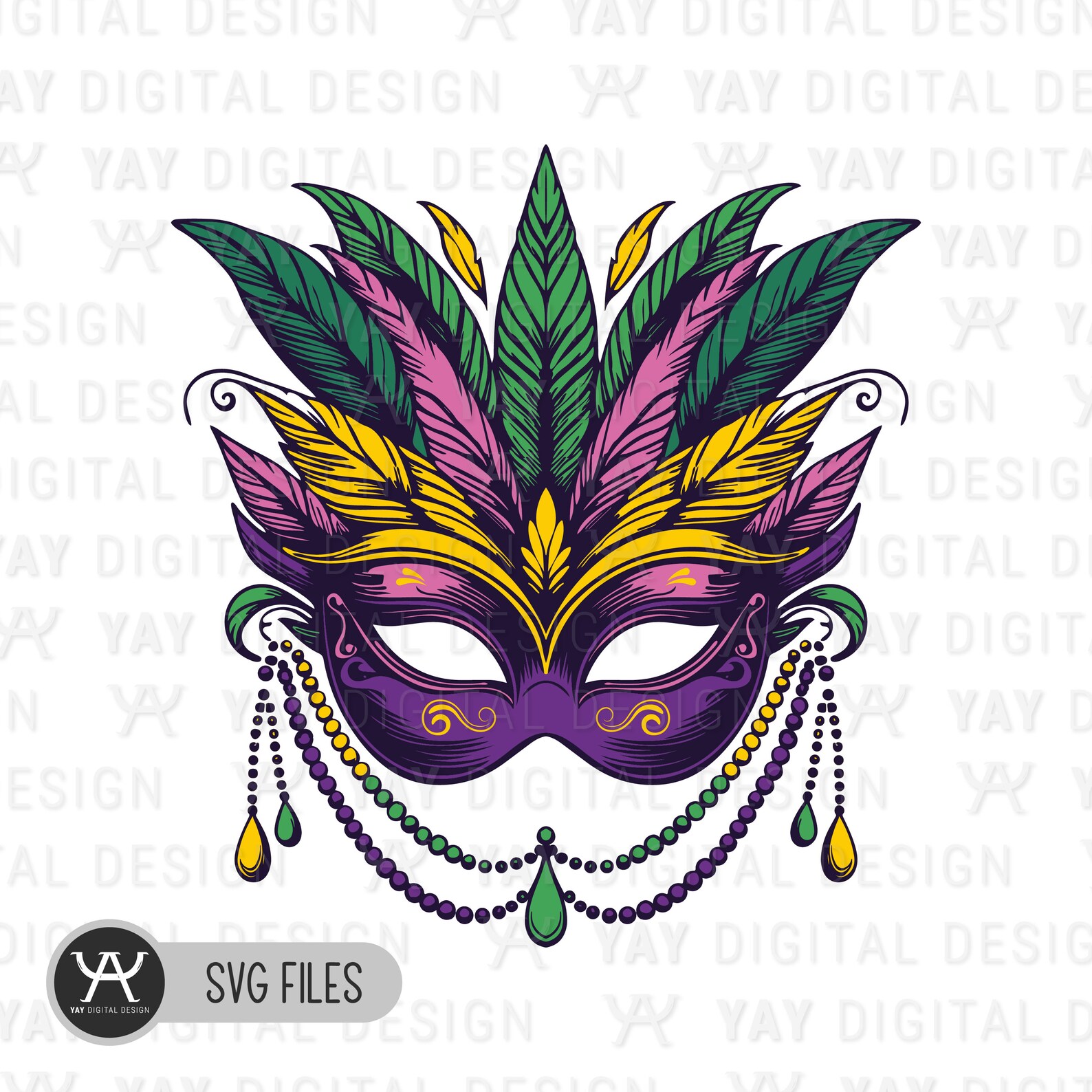 Carnival Mardi Gras Mask (svg, Png, Pdf, Jpg) (digital Download) - Etsy