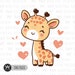 Cute Baby Giraffe Svg, Valentine's Day Giraffe, Baby Giraffe Svg ...
