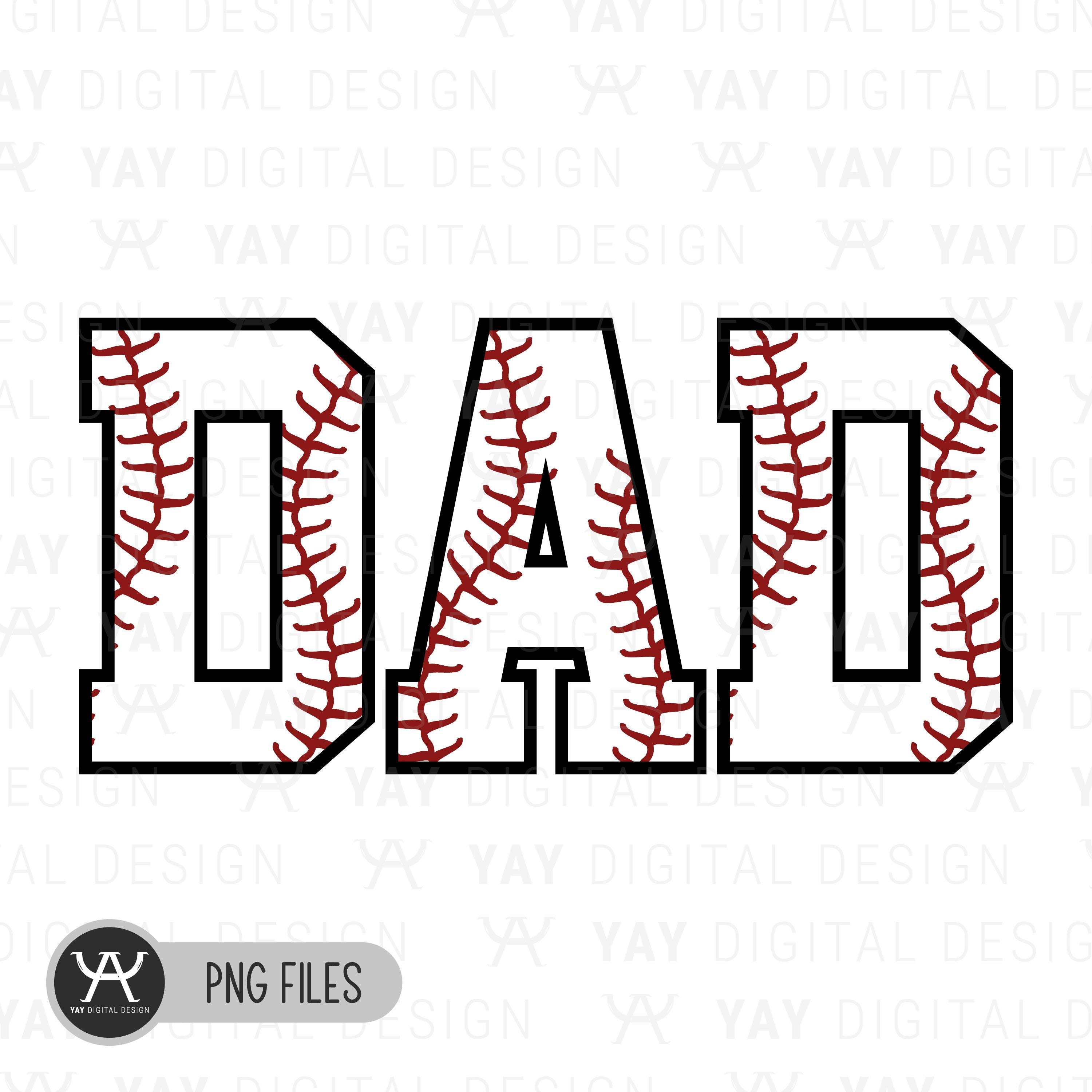 Baseball Alphabet & Numbers PNG: Team Font Clipart (digital Download ...