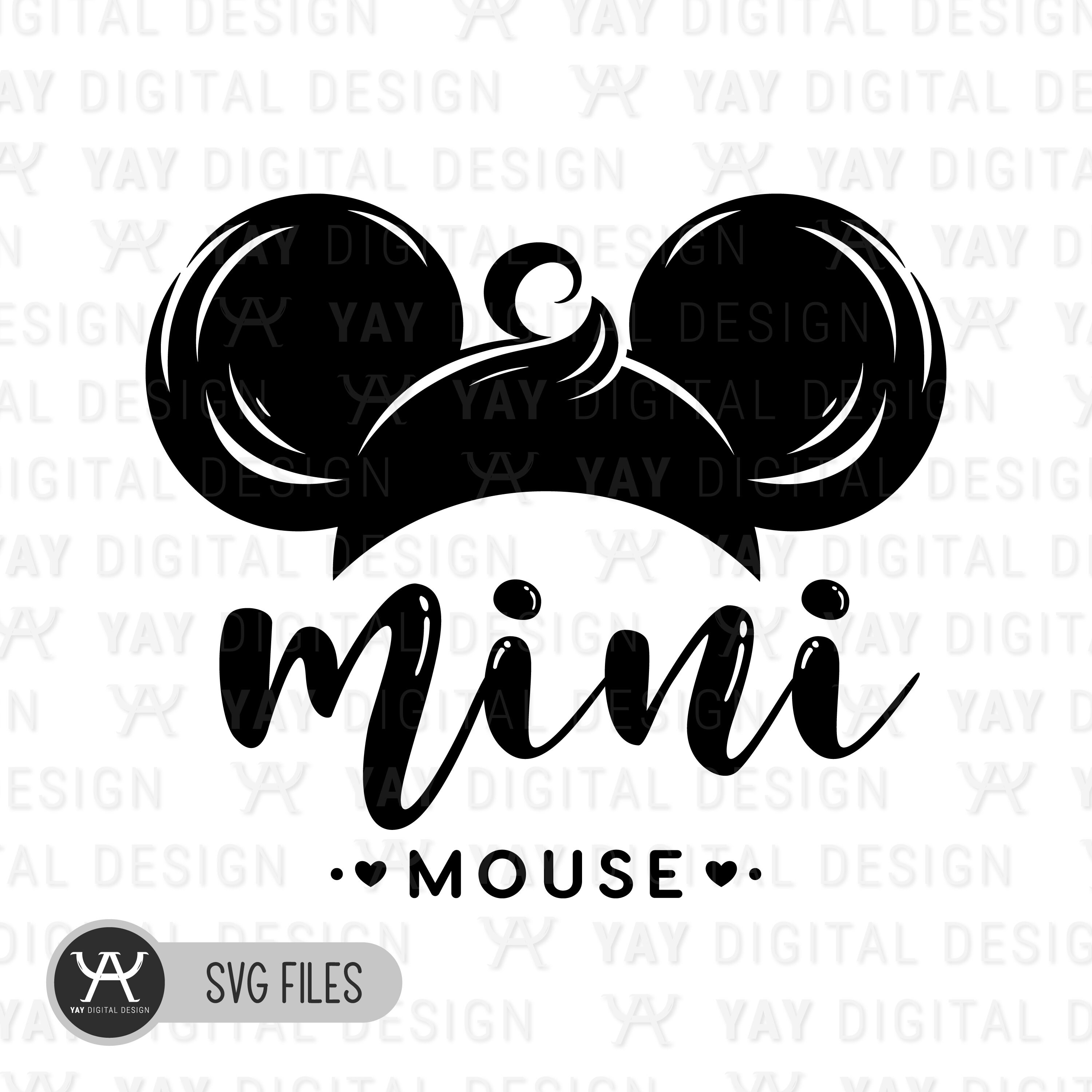 Mama Mouse Svg, Mini Mouse Svg, Mama and Mini Mouse Svg, Mommy and Me ...