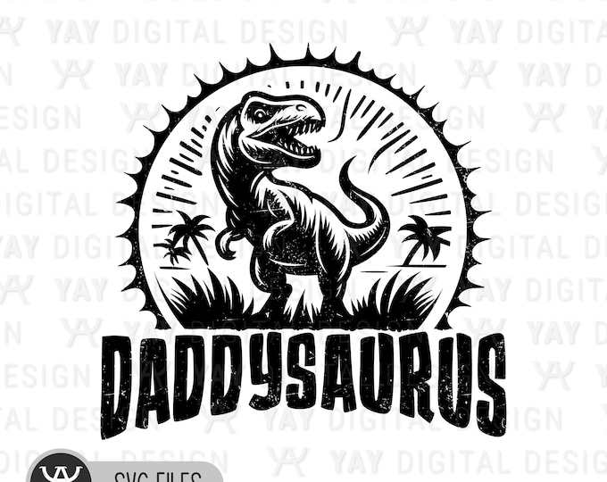 Daddy Saurus Svg. Dinosaur Family Svg. Family Saurus Svg. Daddysaurus ...