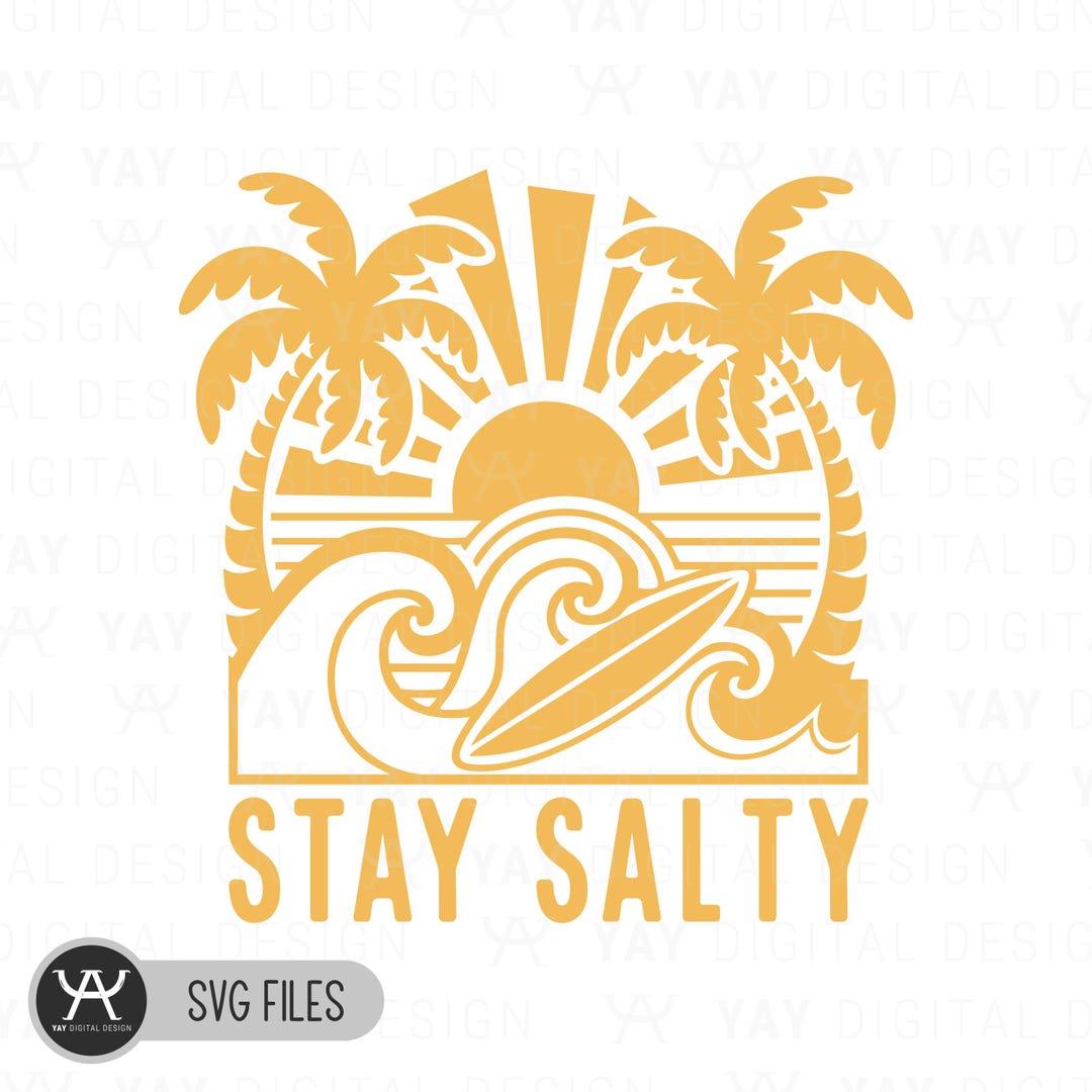 Stay Salty Svg, Summer Vibes Svg, Summer Beach Png Shirt, Salty Summer ...