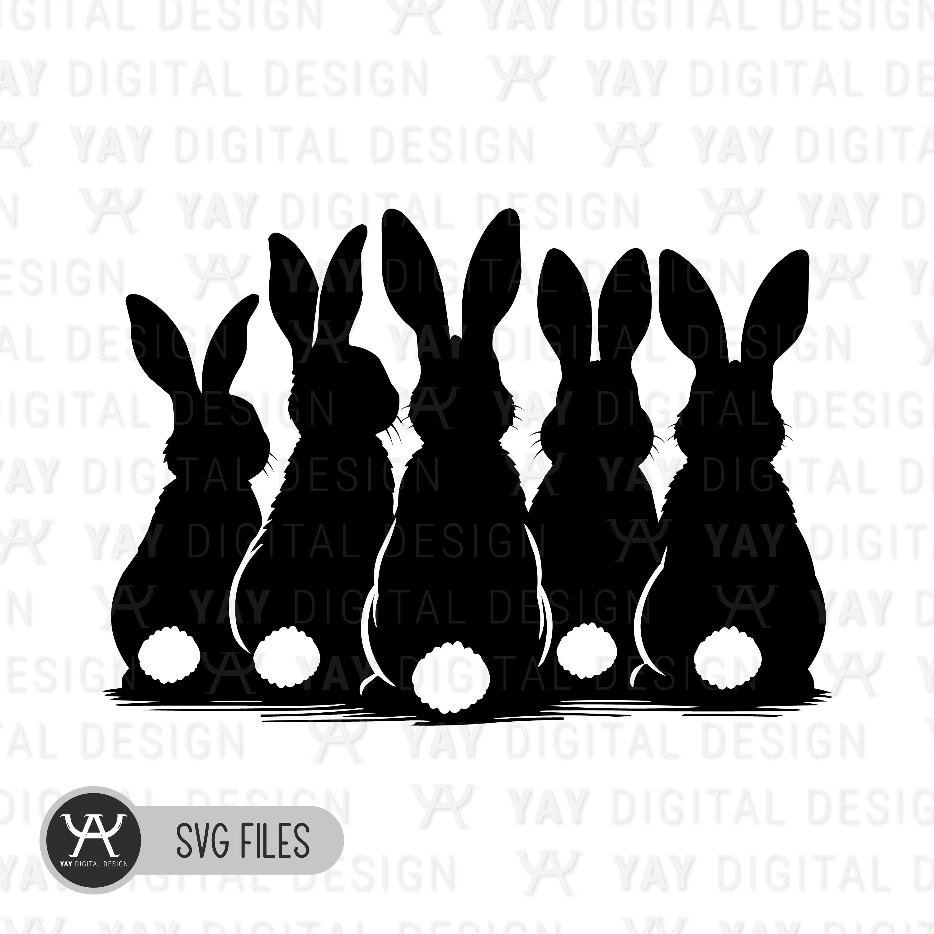 Easter Bunny Svg, Bunnies Svg, Easter Svg, Rabbit Svg, Cricut, Rabbit ...