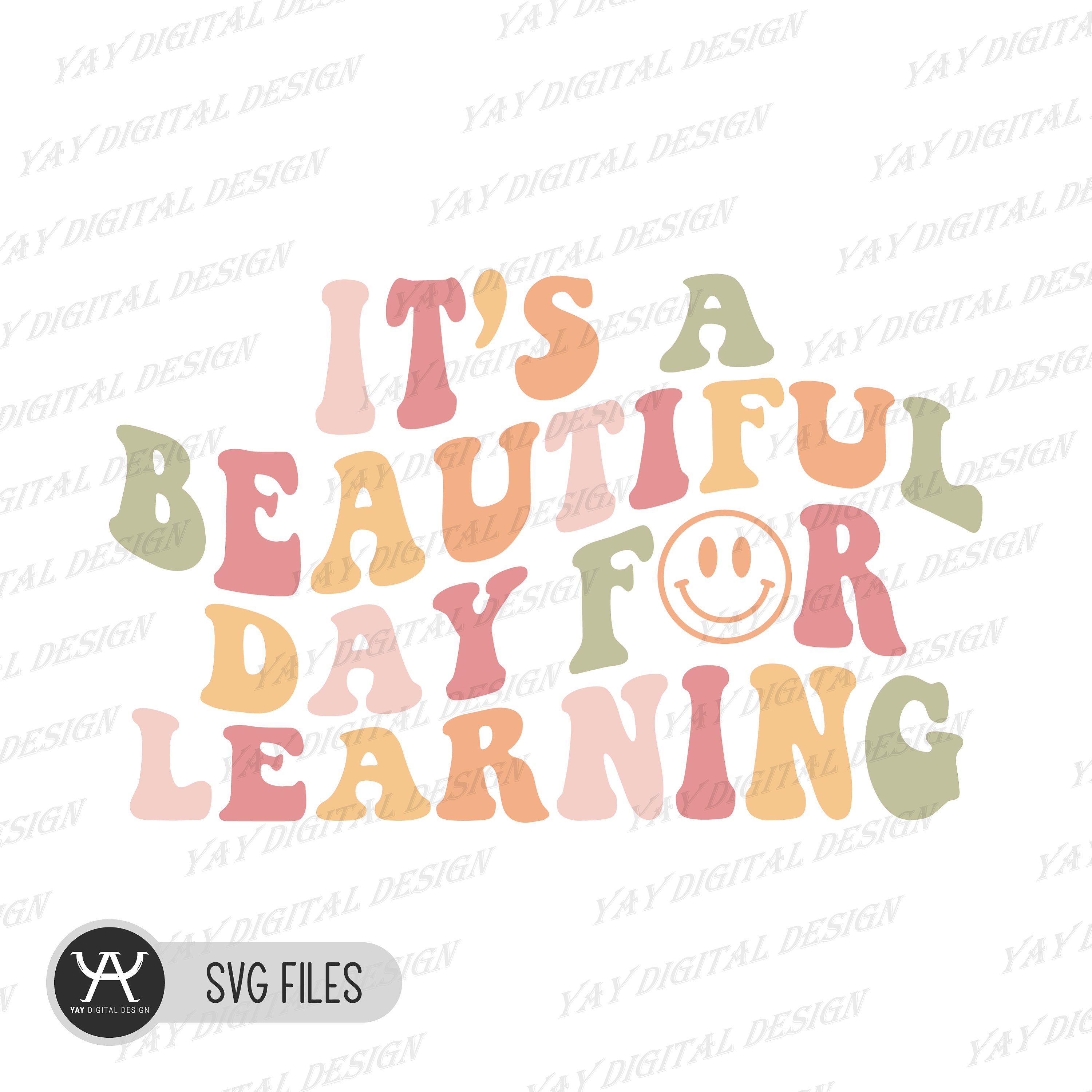 It's a Beautiful Day for Learning SVG, Teacher Svg Design, Back to ...