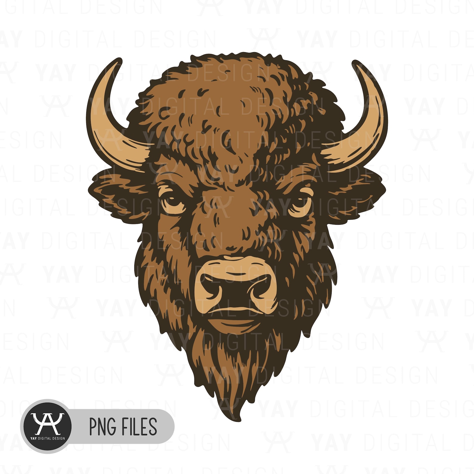Mountain Buffalo PNG: Western Safari Design (digital Download) - Etsy
