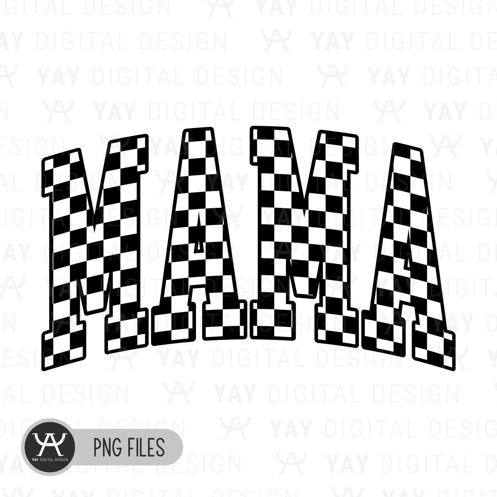 Checkered Mama PNG Bundle: Shirt Sublimation Designs (digital Download ...