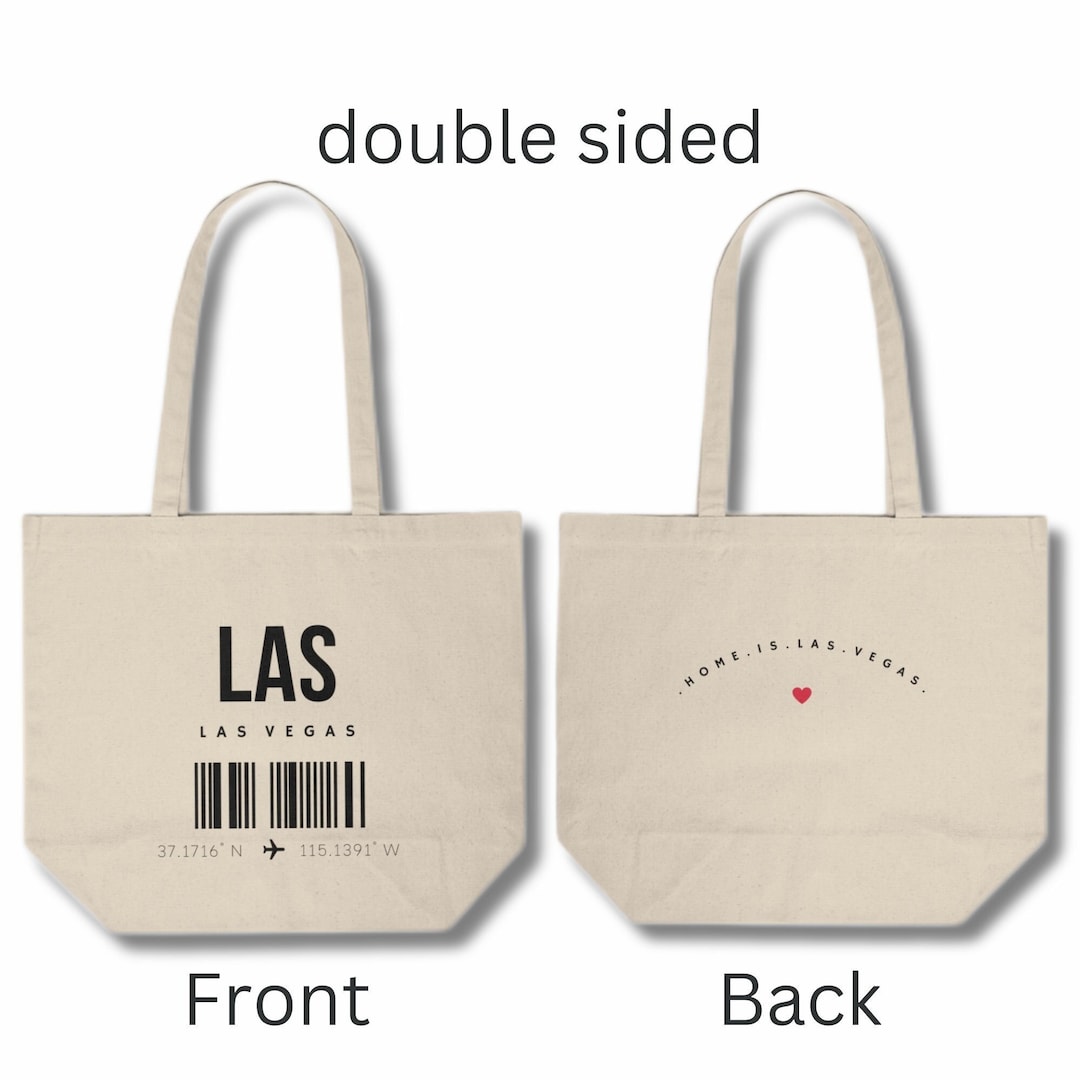 Las Vegas Tote | Double Sided Tote Bag | Las Vegas Gift Idea | Las ...