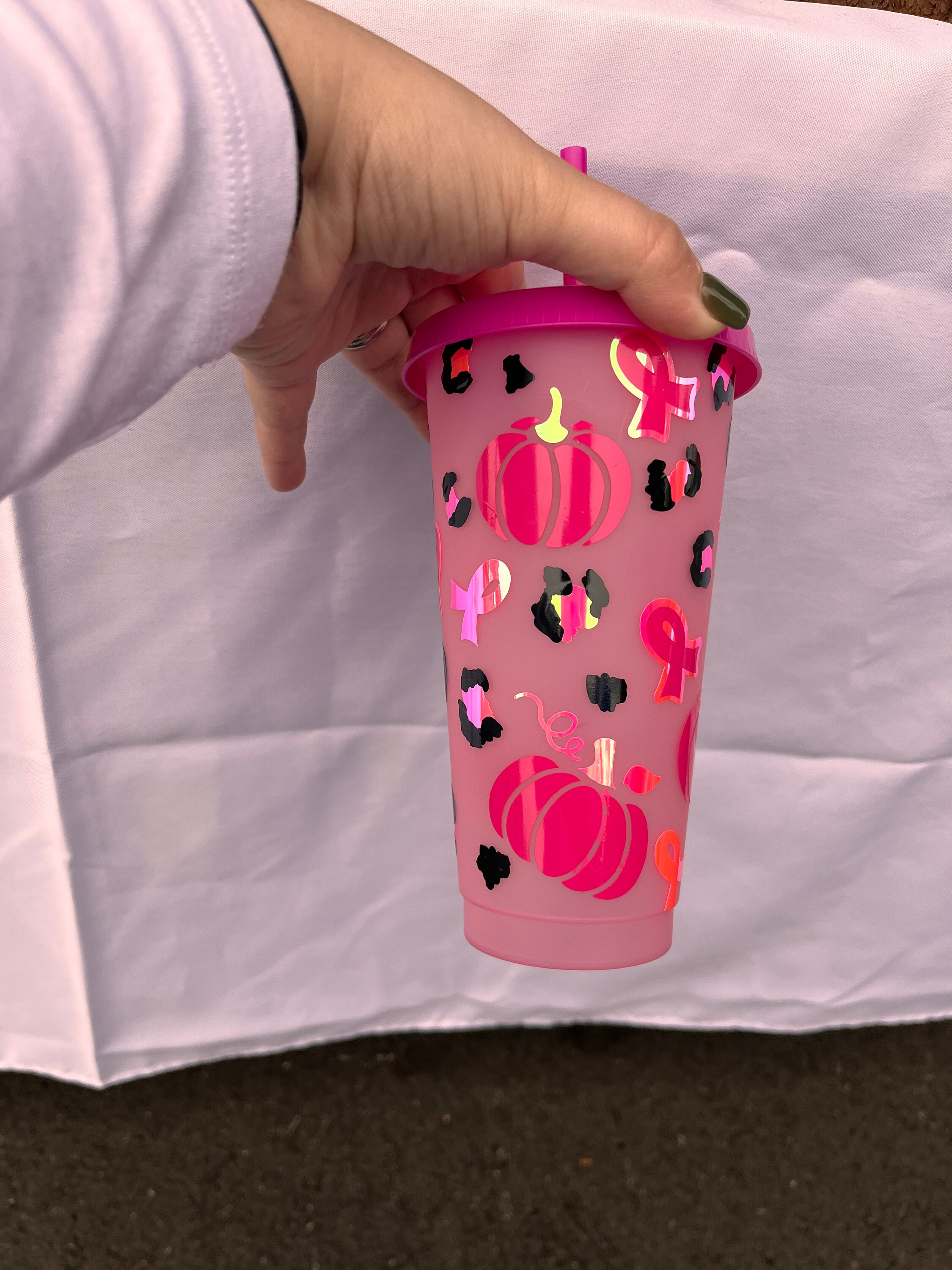 Customizable Breast Cancer Cup - Etsy