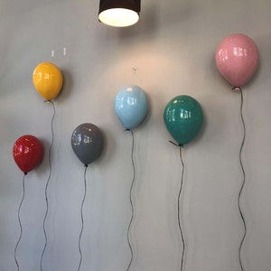 Ceramic Balloon Wall Hanging, Playful Wall Art, Pop Art Sculpture ...