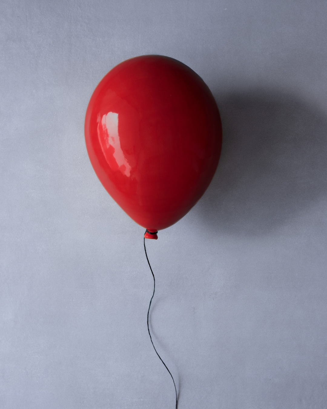 Pop Art Ceramic Balloon, Pop Art Sculpture, Red Ceramic Balloon, Wall ...