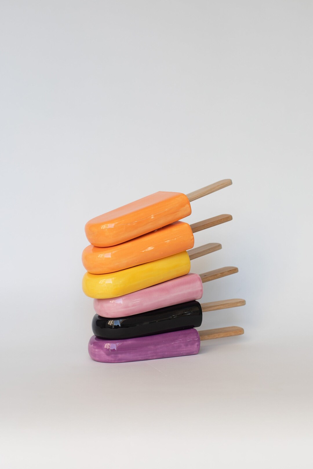 Pop Art Popsicle Wall Art, Ceramic Popsicle Wall Hanging, Kitchen Wall ...