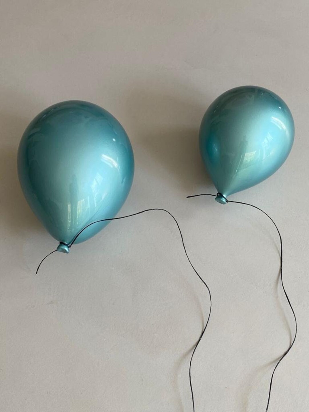 Metallic Blue Ceramic Balloon, Fine Art Ceramics, Interior Designer ...