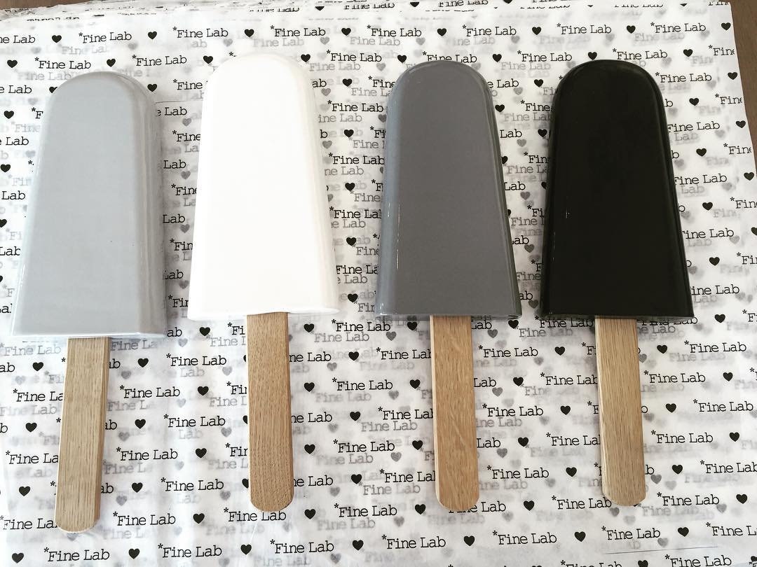 Monochrome Wall Art, White Popsicle Wall Hanging, Grey Popsicle ...