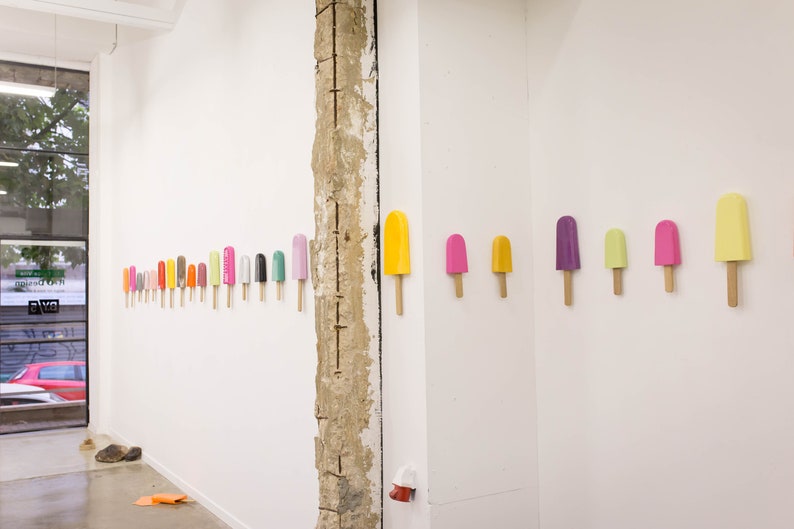 Pop Art Popsicle Wall Art Ceramic Popsicle Wall Hanging - Etsy