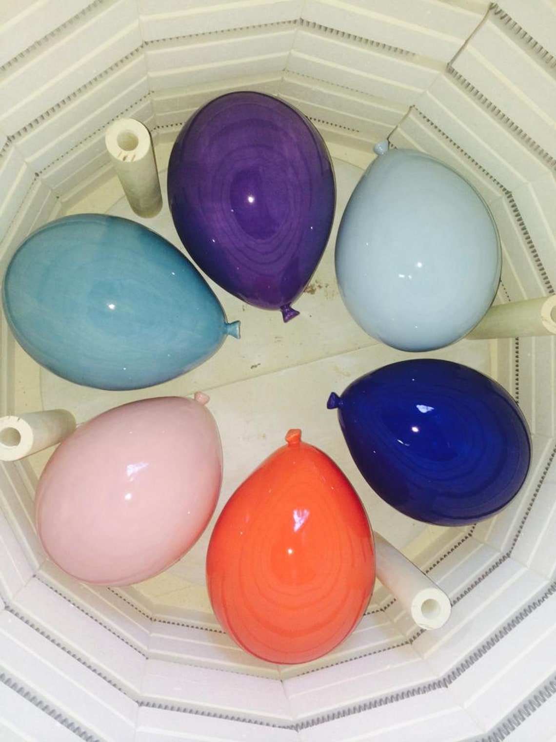 Orange Ceramic Balloon Wall Art, Wall Sculpture, Interior Design ...