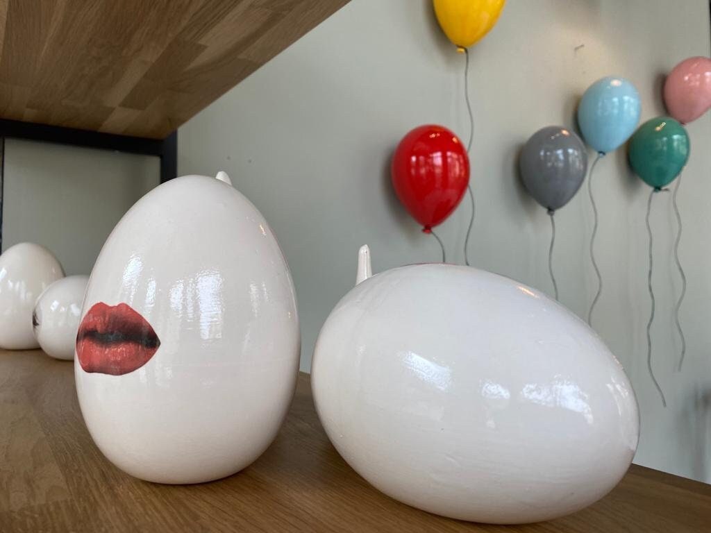 Ceramic Lips Sculpture Statement Table Centerpiece Bookshelf - Etsy