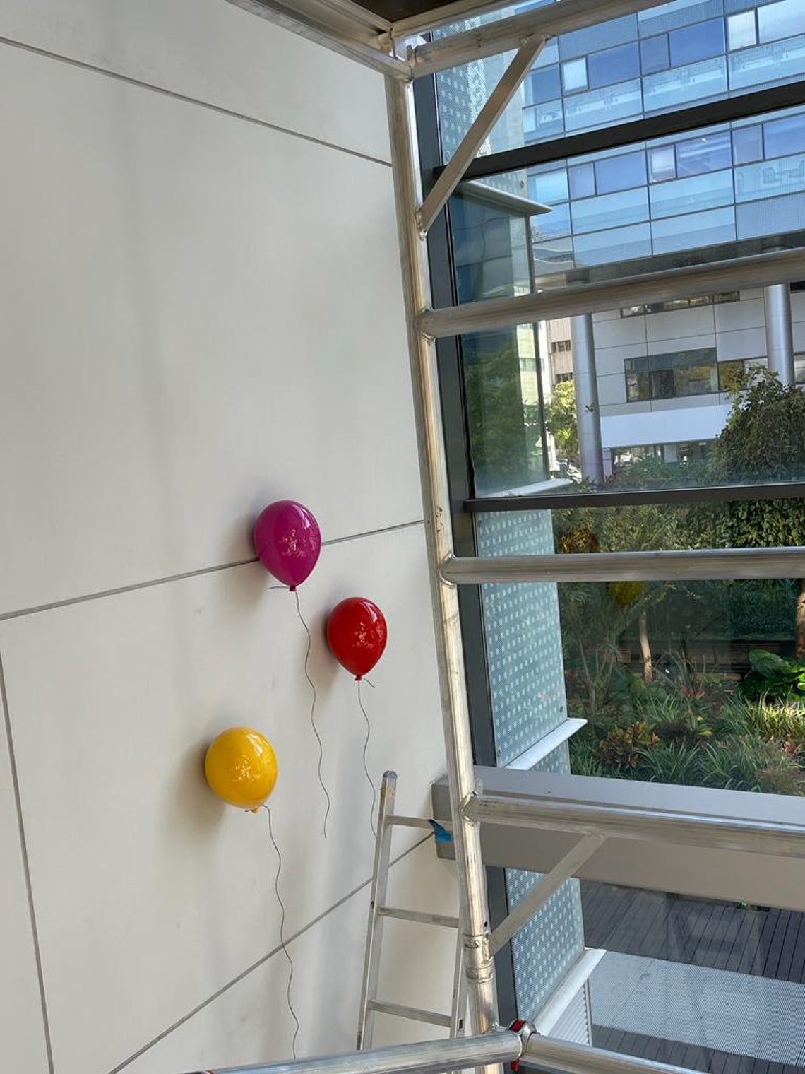 Balloon Sculpture Indigo Ceramic Balloon Sculpture Wall - Etsy