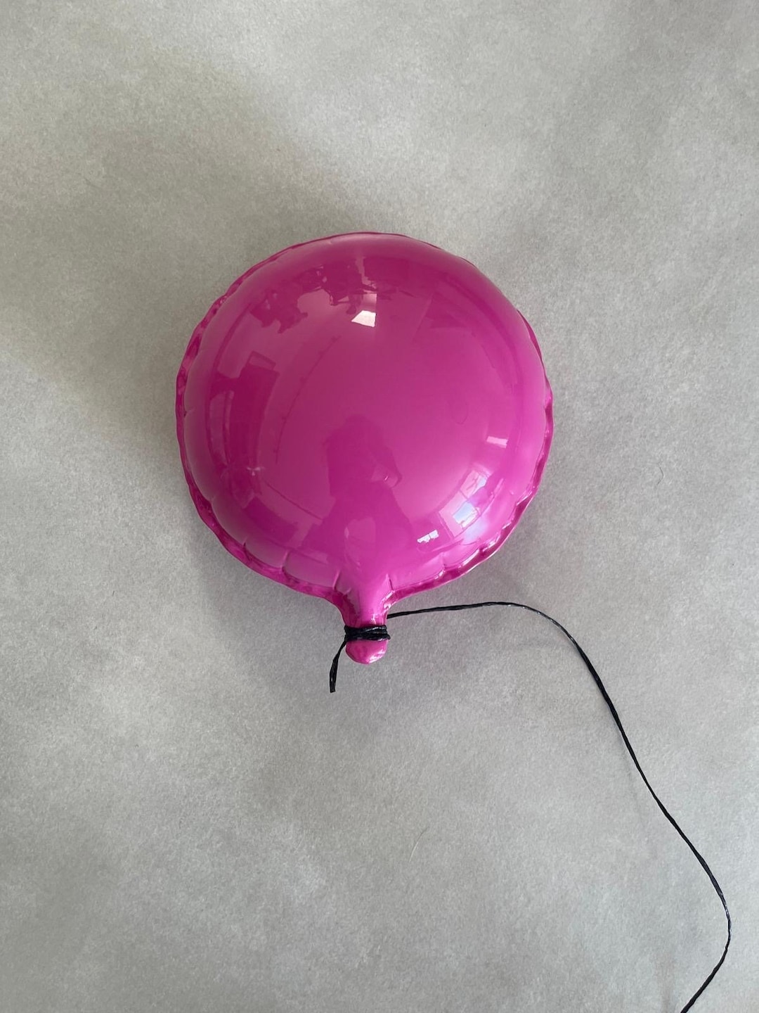 Magenta High Gloss Ceramic Balloon, Pop Art, Pop Art Sculpture, Wall ...