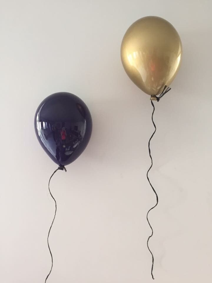 Balloon Sculpture, Indigo Ceramic Balloon, Sculpture Wall Hanging ...