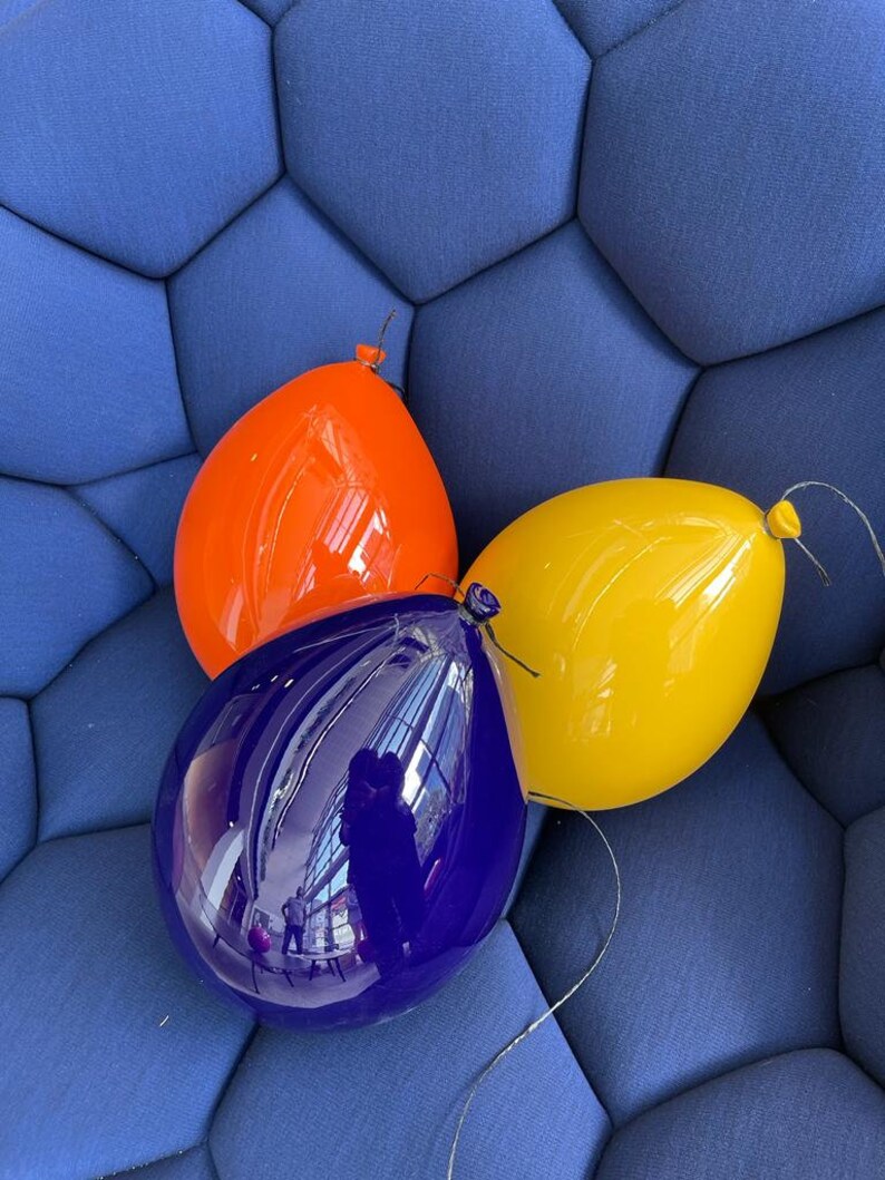 Orange Ceramic Balloon Wall Art, Wall Sculpture, Interior Design ...