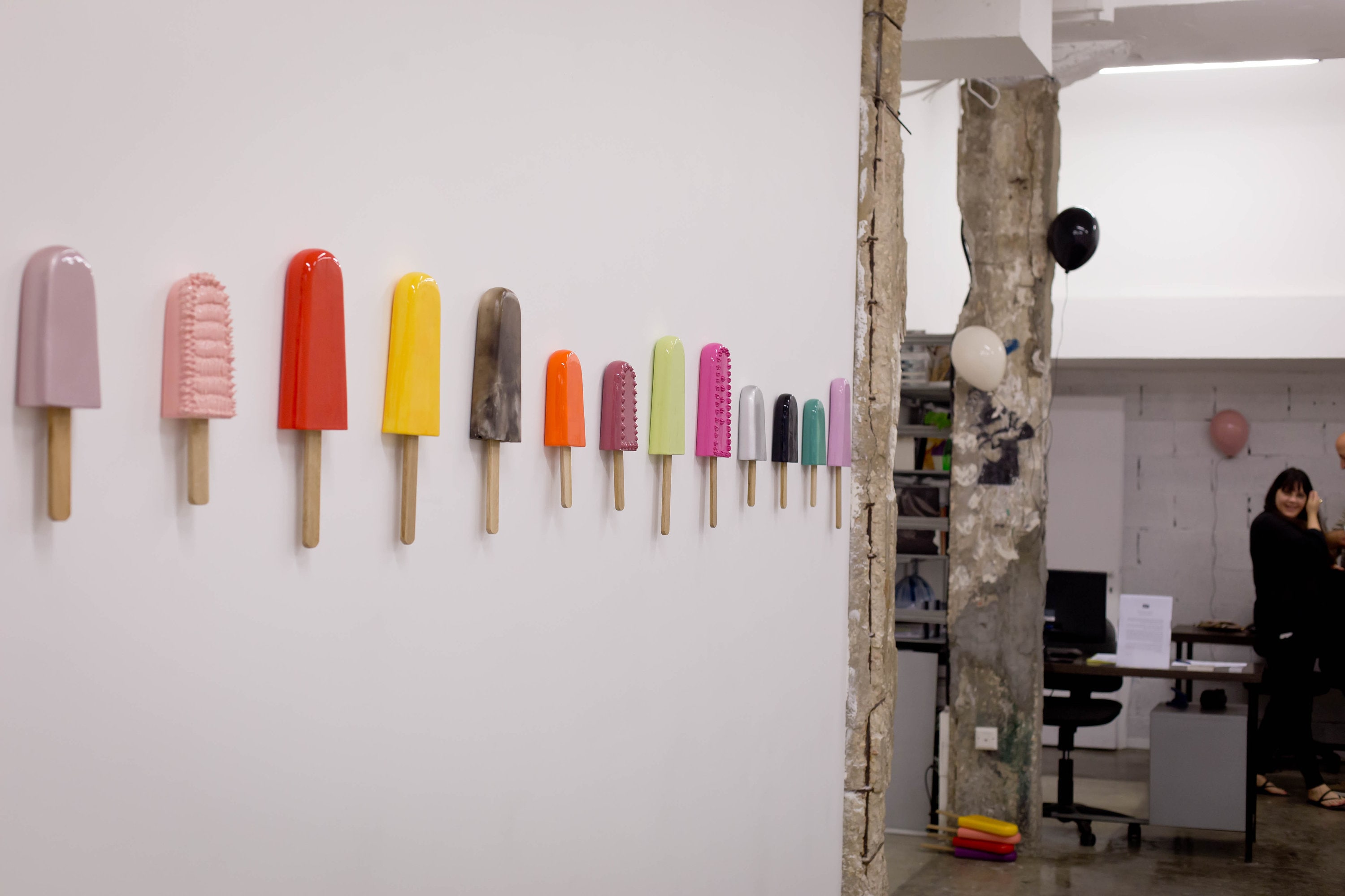 Pop Art Popsicle Wall Art Set of 6, Small Ceramic Popsicle Wall Hanging ...