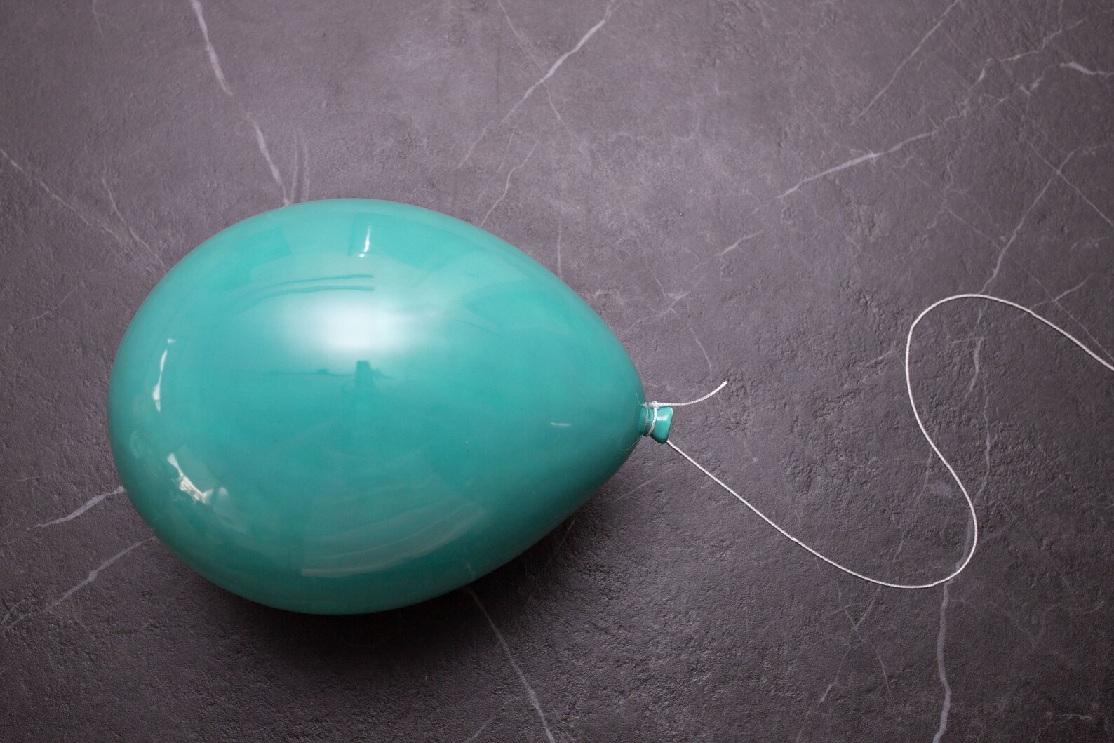 Table Centerpiece, Aquamarine Blue Ceramic Balloon, Table Sculpture ...