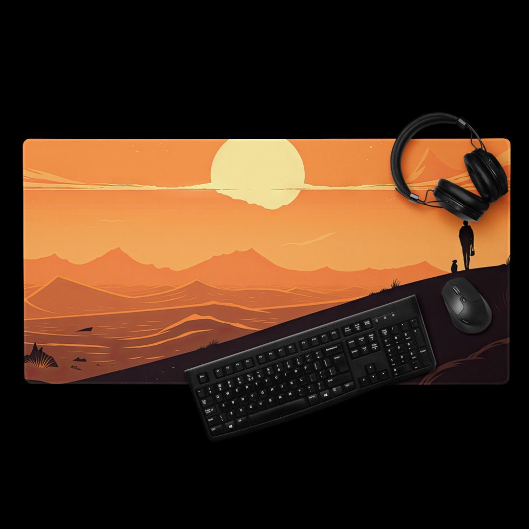XL Minimalist Desert Gaming Mouse Pad | Gaming Mousepad | Office XL ...