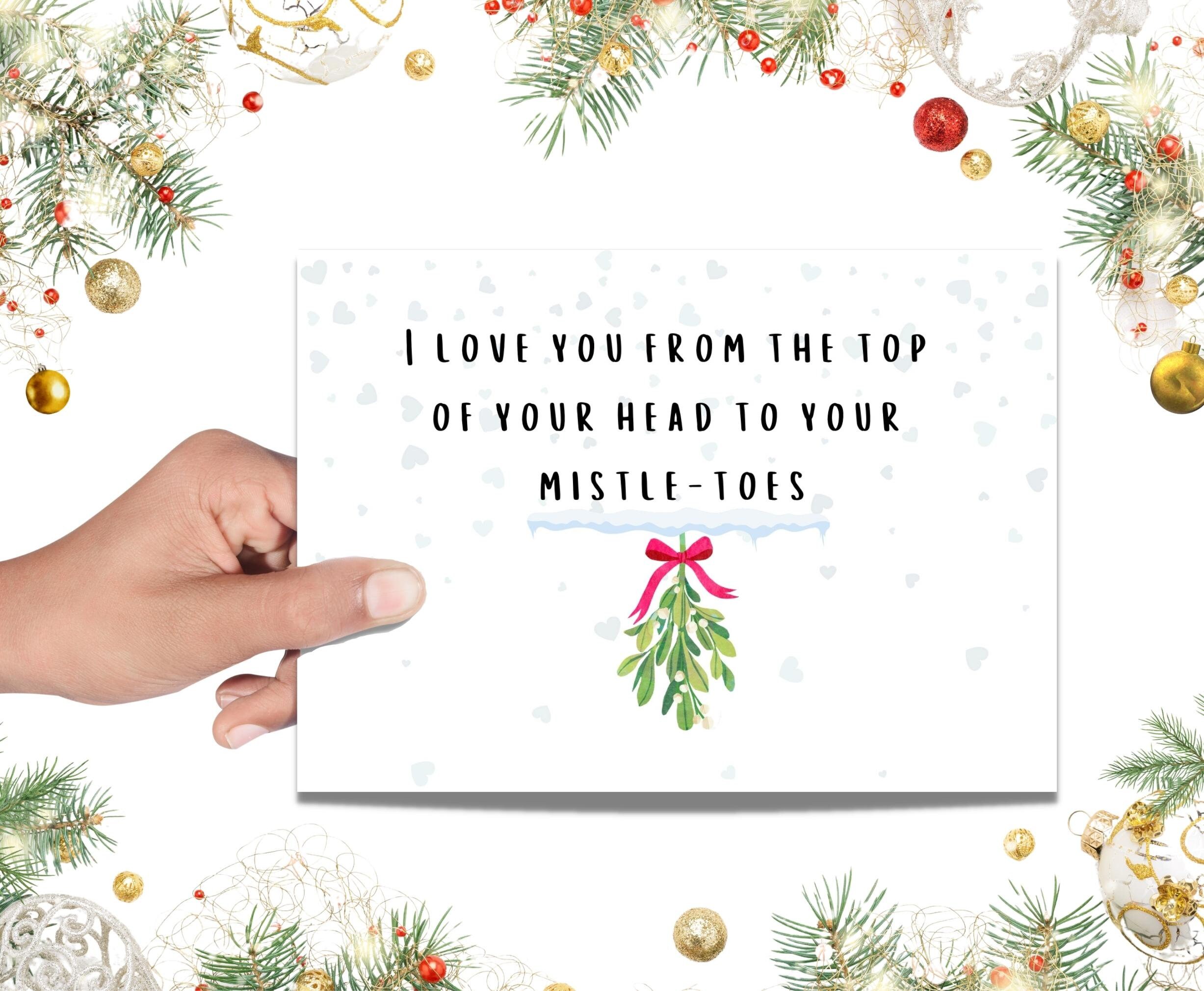 I Love You From the Top of Your Head to Your Mistletoes - Etsy
