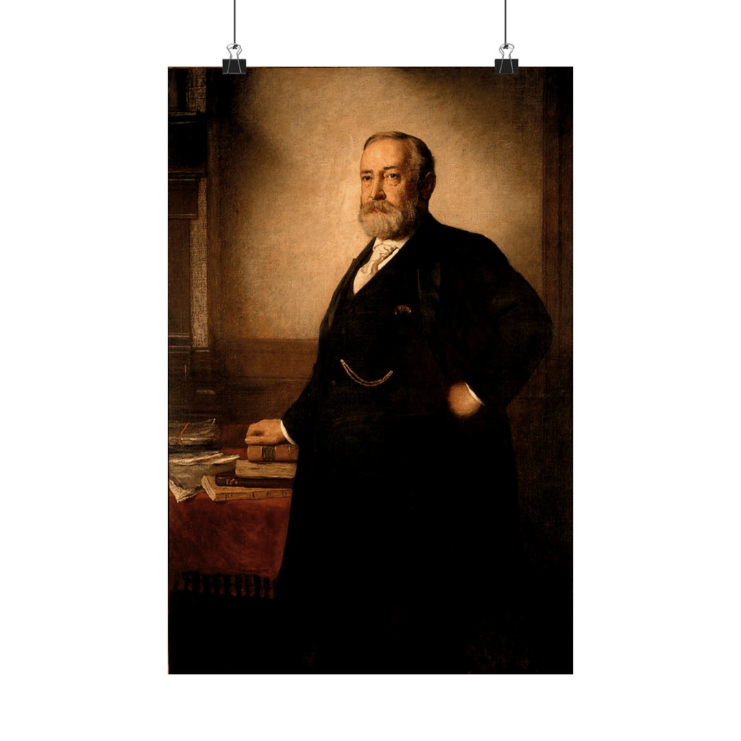 Presidential Portraits, 23rd US President Benjamin Harrison, Matte ...