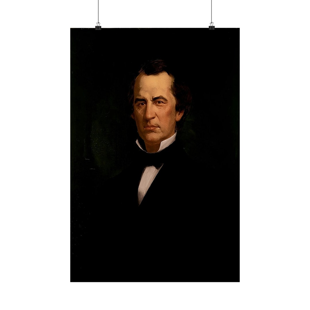 Presidential Portrait 17th US President Andrew Johnson - Etsy