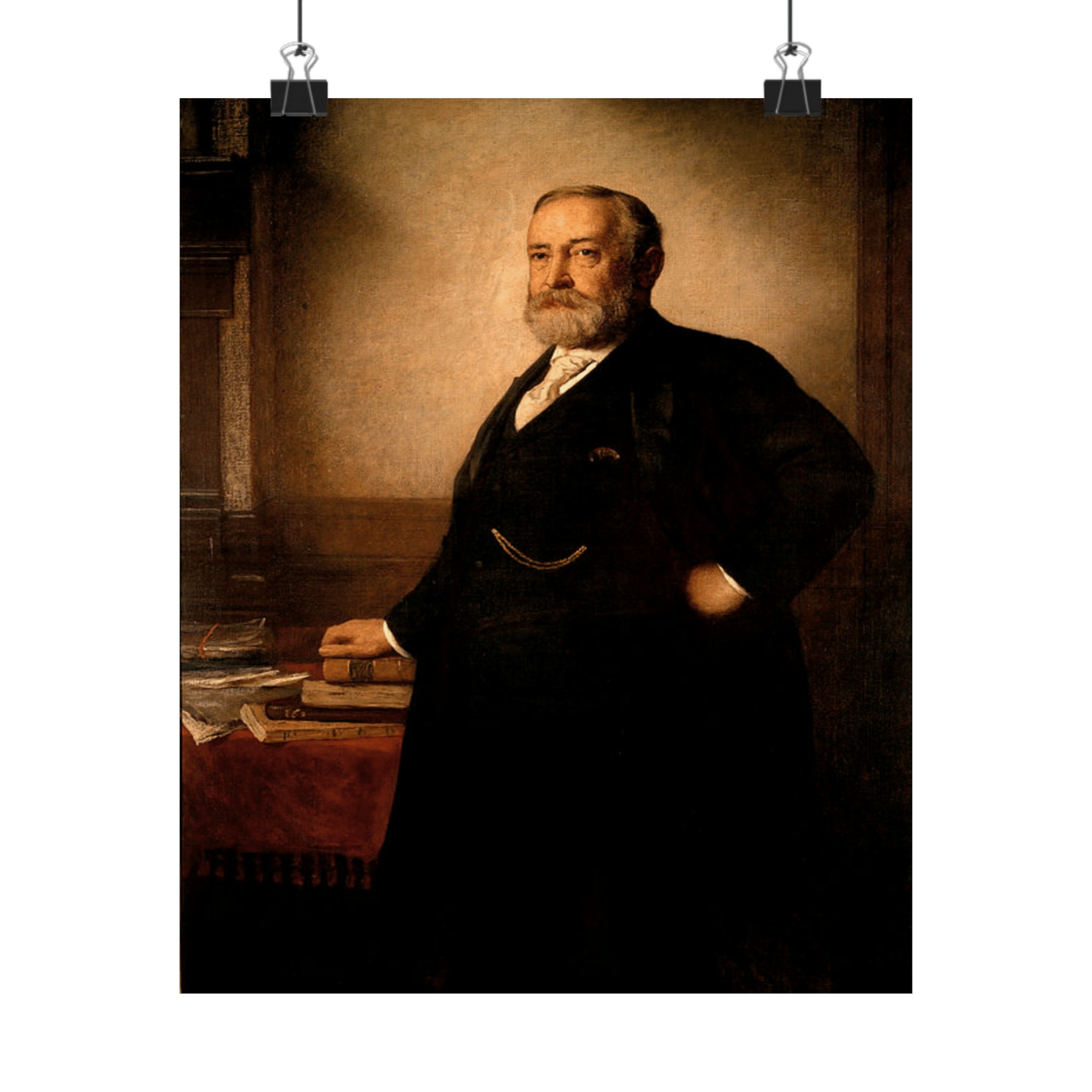 Presidential Portraits, 23rd US President Benjamin Harrison, Matte ...