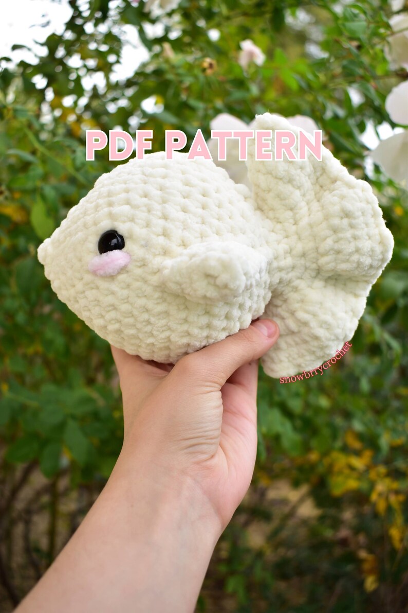 Adorable Snow Fish Easy Amigurumi Crochet Pattern Digital - Etsy