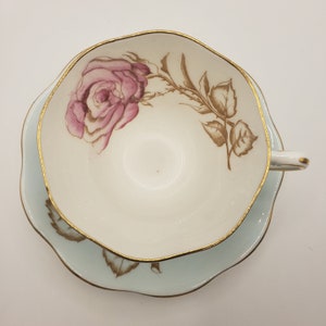 Rare Vintage Foley "blue " Bone China Teacup and Saucer Set - Etsy