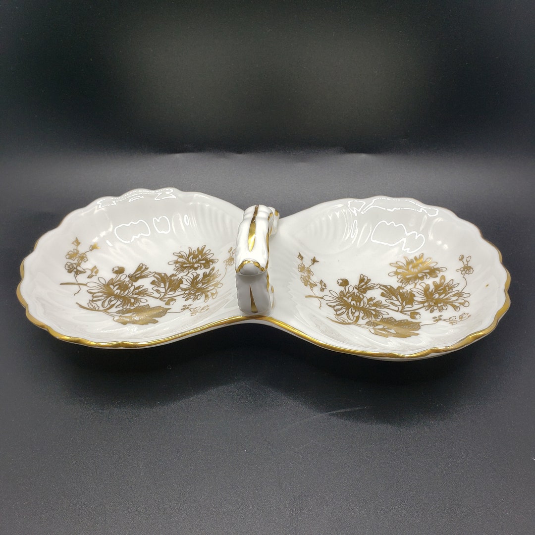 Vintage Hammersley Two Sided Candy Nut Dish - Etsy