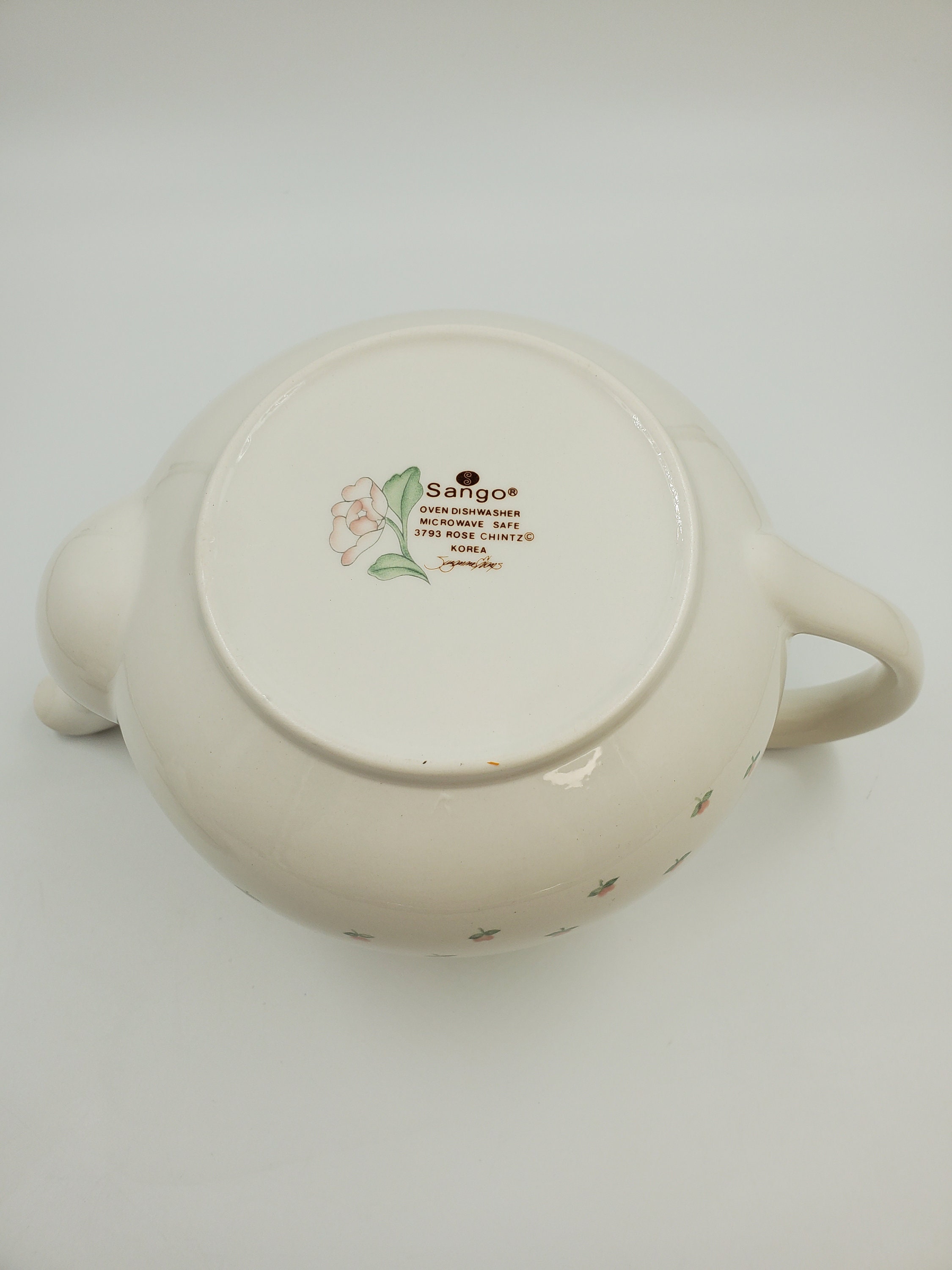 Sango Rose Chintz Teapot Pattern 3793 - Etsy