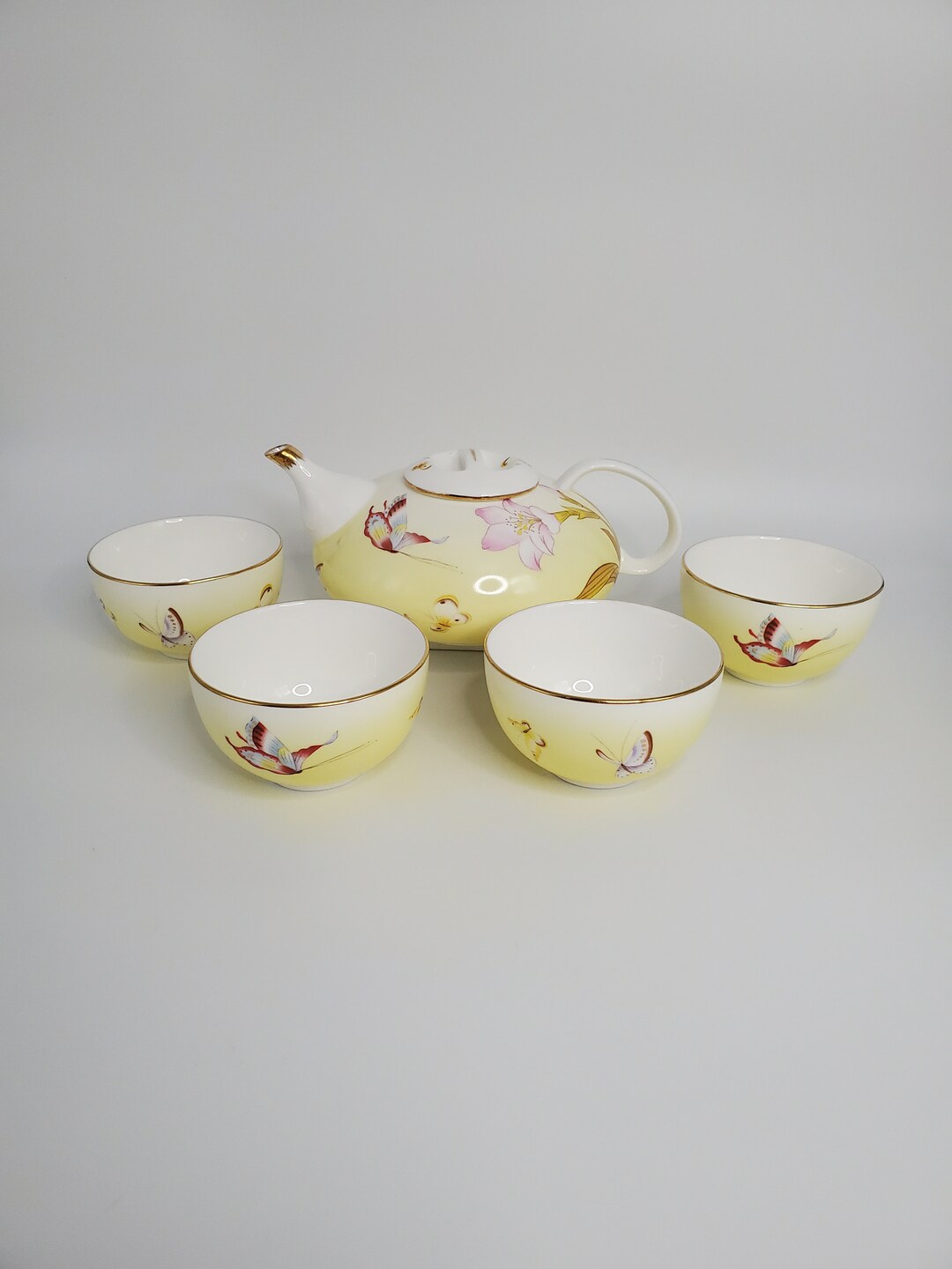 Vintage Teaopia Elegant Porcelain 5 Piece Teapot Set - Etsy