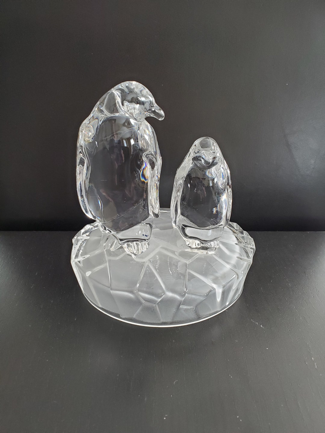 Vintage Royal Crystal Rock Penguins Crystal Glass Figurine - Etsy