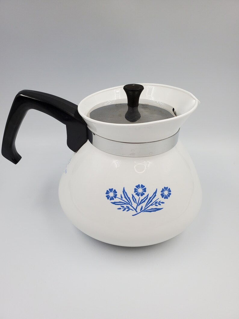 Corning Ware Cornflower Blue Pattern Six Cup Teapot - Etsy