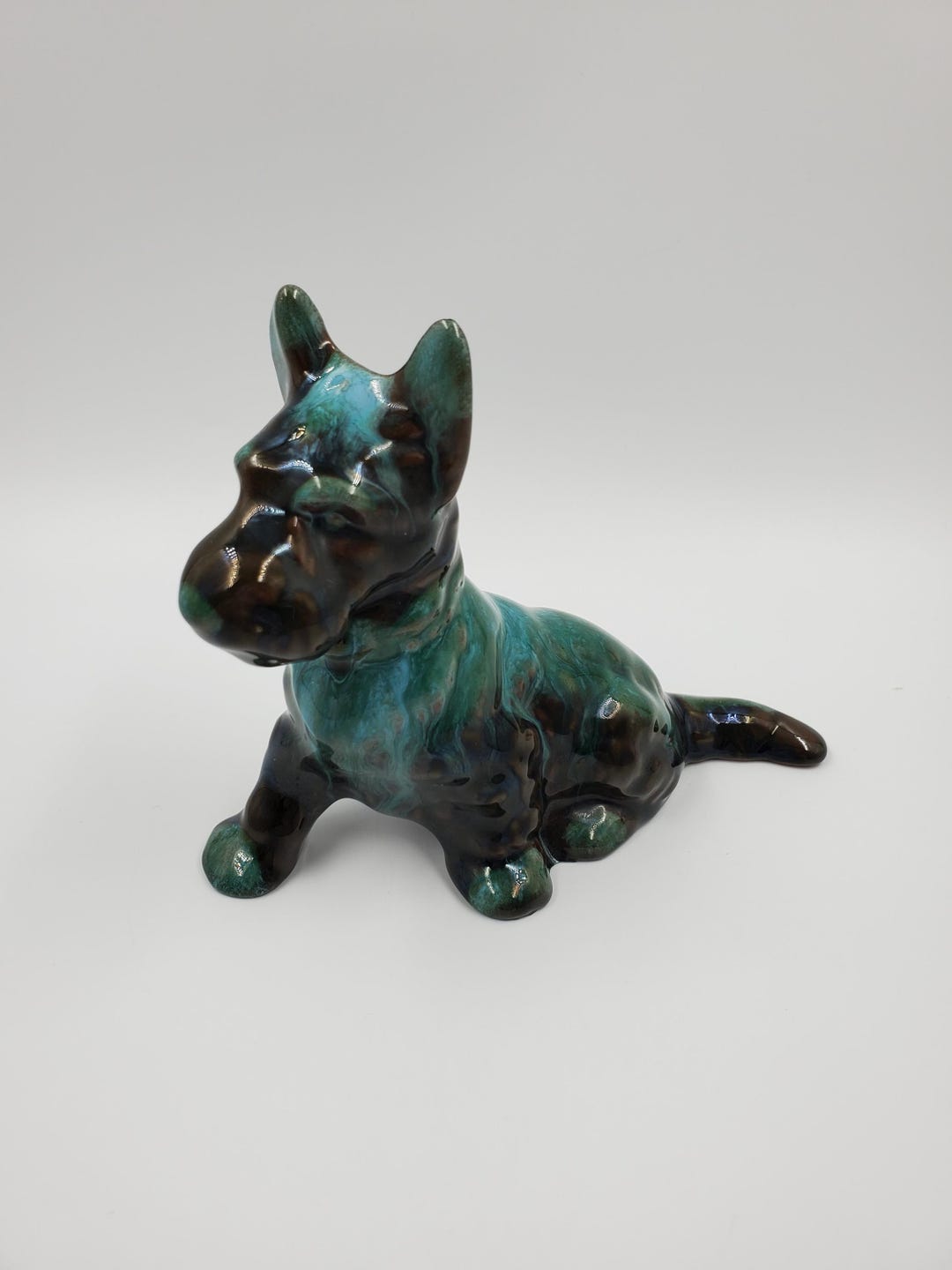 Blue Mountain Pottery Drip Glazed Scottish Terrier Dog Figurine - Etsy