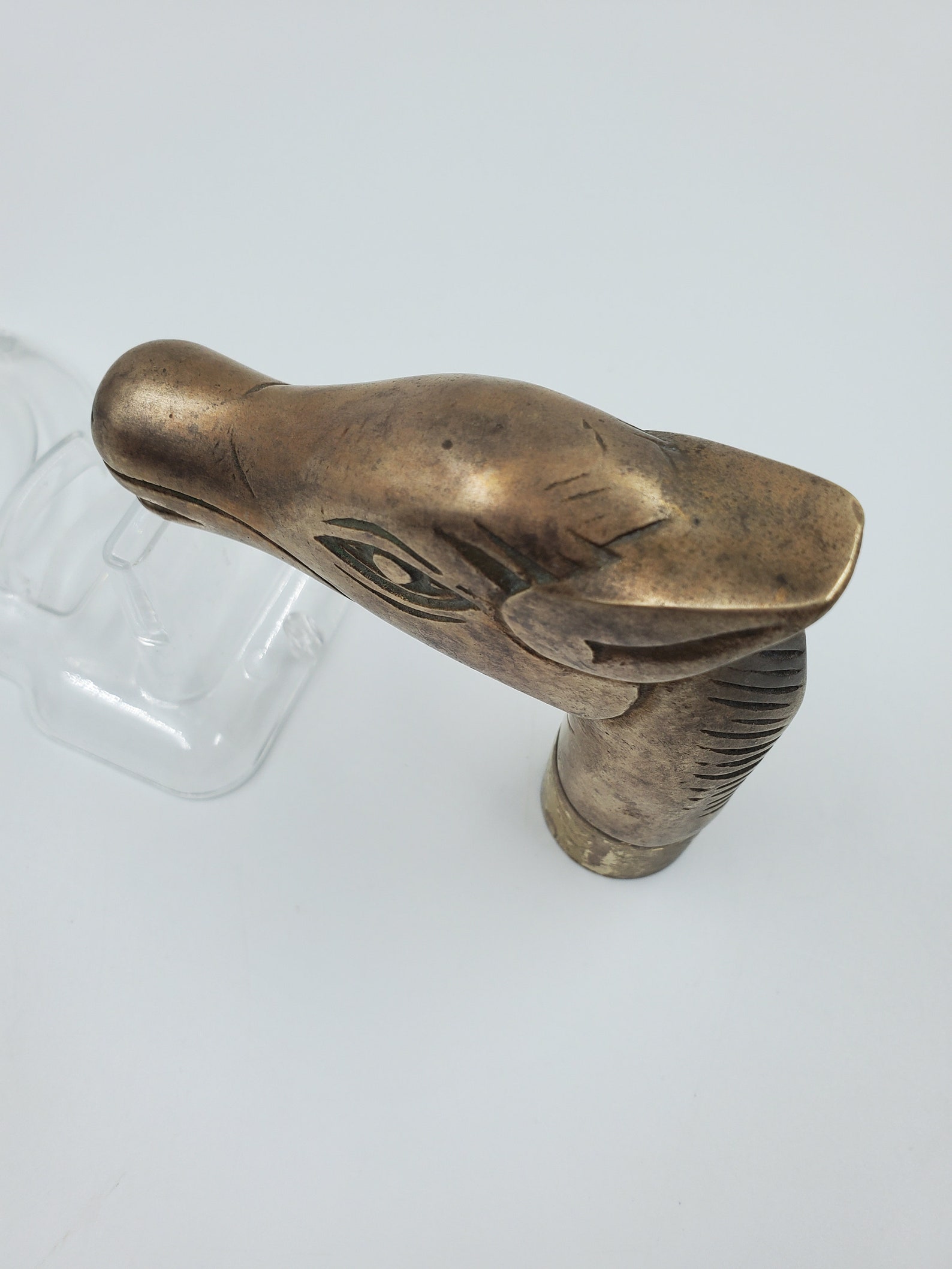 Brass Horse Head Threaded Walking Stick Cane Topper Finial - Etsy