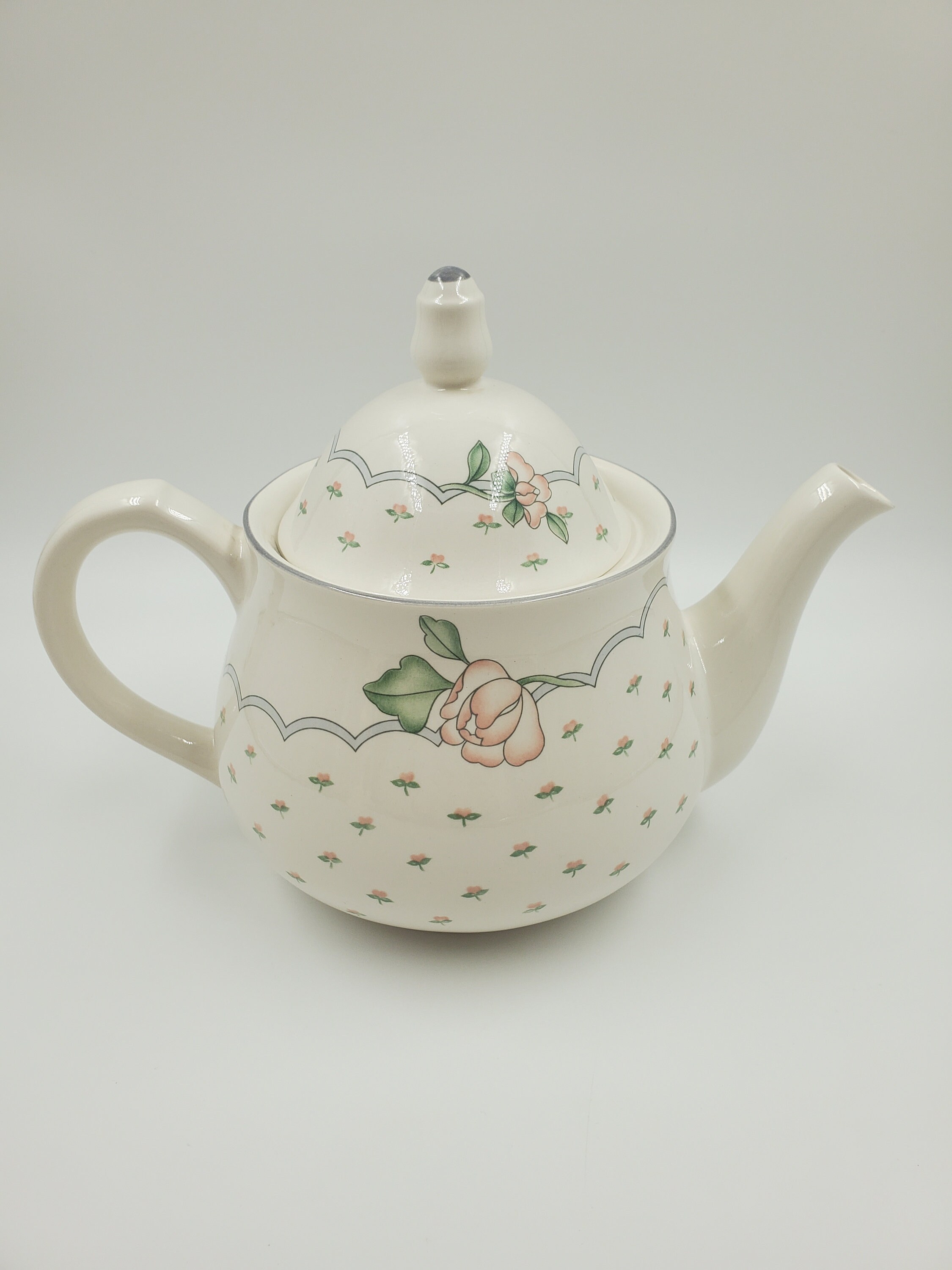 Sango Rose Chintz Teapot Pattern 3793 - Etsy